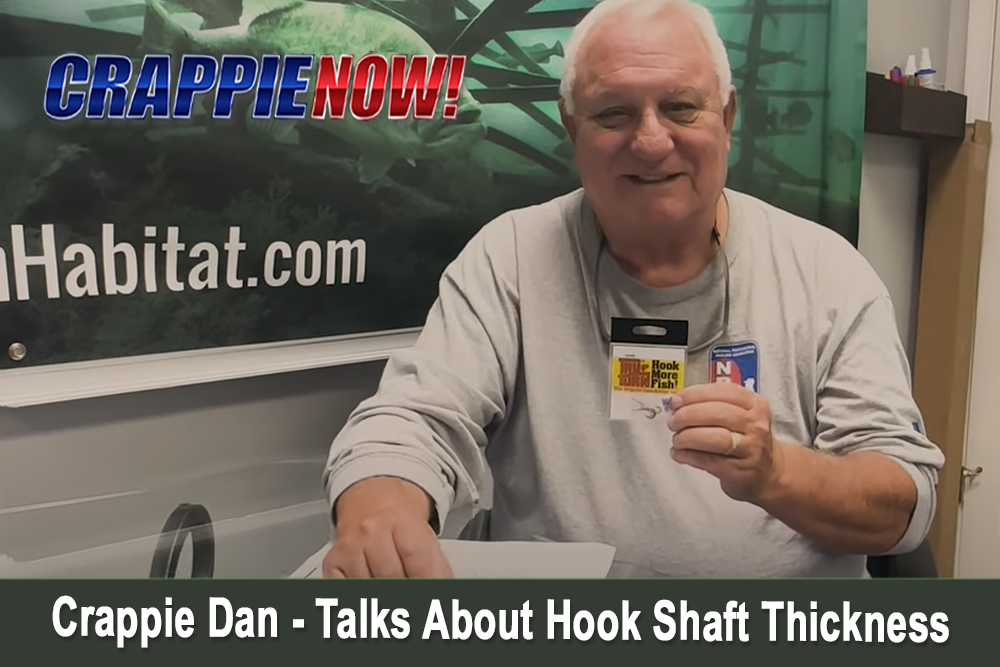 Crappie Dan's Winter Tips: Hook Thickness for Slow Crappie